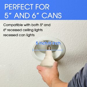 Energetic LED Recessed Light Bulbs BR30, 65W Equivalent, Dimmable, Warm White 3000K, Indoor Flood Lights for Recessed Cans, UL Listed, 12 Pack