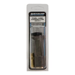 quicksilver 22831q3 fuel line connector for select vintage mercury and mariner outboards, 1-pack