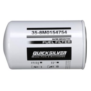 quicksilver 8m0154754 water separating fuel filter for select yamaha 2-stroke and 4-stroke outboards