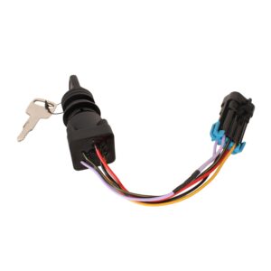 Boat Engine 87-897716K01 897716 8M0059686 3-Position Ignition Key Switch W/Harness for Mercury Marine Quicksilver Outboard Motor