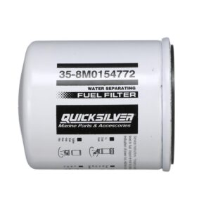 quicksilver 8m0154772 water separating fuel filter for select johnson and evinrude outboards