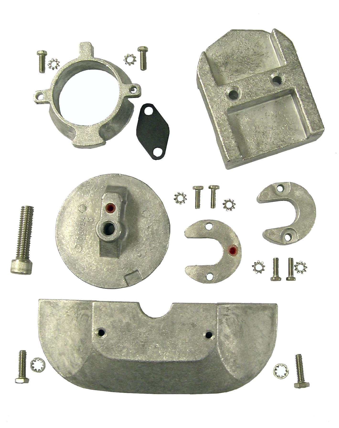 US Marine Products LLC Zinc Anode Kit for Mercruiser Alpha 1 Generation 2 Includes Hardware Mercury 97-888755K01, Quicksilver 888756Q03, Seachoice 95021, Tecnoseal 20801, Sierra 18-6158Z