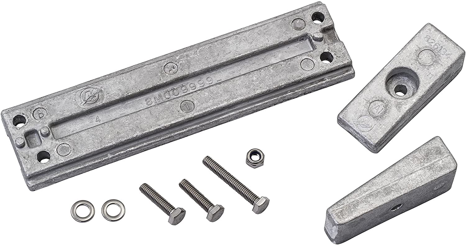 US Marine Products LLC Magnesium Anode Kit Fits Mercury and Mariner Outboards Includes Hardware Replaces Mercury 818298M, Mercury 826134M, Quicksilver 8M0107546M