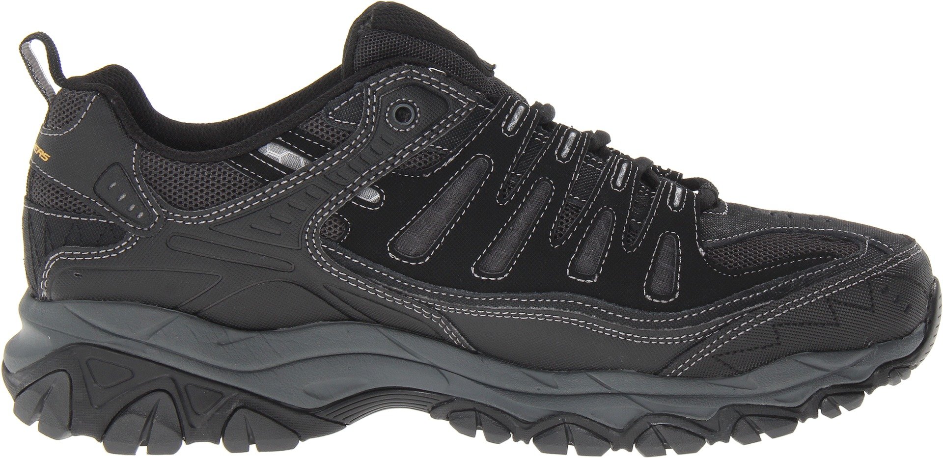 Skechers mens Afterburn M. Fit fashion sneakers, Black, 10.5 US