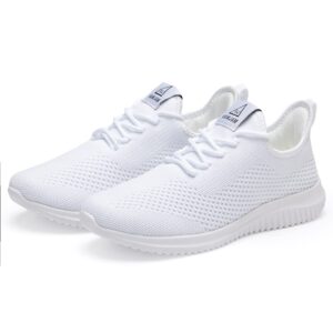 BXYJDJ Walking Shoes for Men Lightweight Trainers Running Sneaker Athletic Gym Fitness Sport Shoes Casual Working Jogging Outdoor Shoe White 10