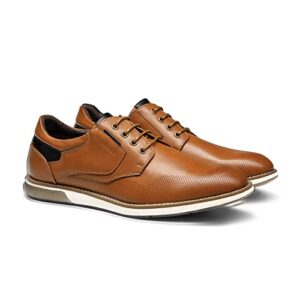 Bruno Marc Men's Casual Dress Oxfords Shoes Business Formal Derby Sneakers,Brown,Size9.5,SBOX2336M