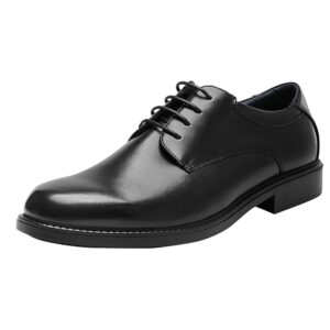 bruno marc men's downing-02 black leather lined dress oxford shoes classic lace up formal size 13 m us