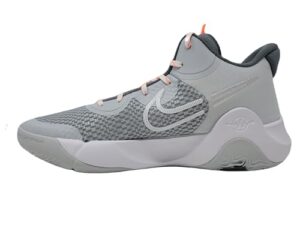 nike men's kd trey 5 ix basketball sneakers, pure platinum/white-cool grey, 13 m us