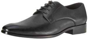 amazon essentials men's derby shoe, black, 11