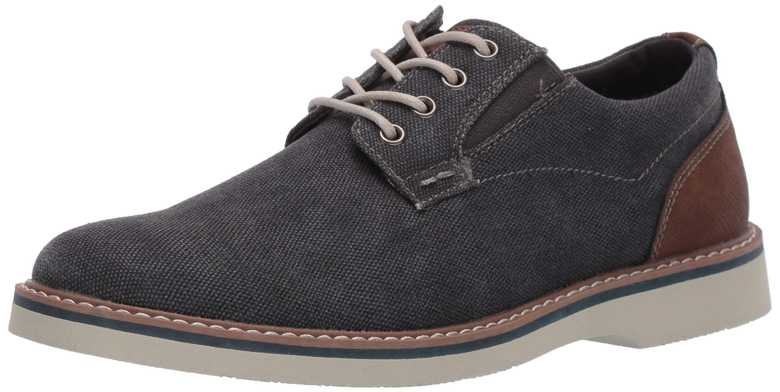 Nunn Bush Men's Barklay Canvas Plain Toe Oxford Lace Up, Gunmetal,11 W US