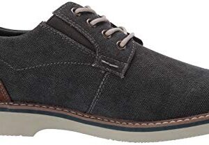 Nunn Bush Men's Barklay Canvas Plain Toe Oxford Lace Up, Gunmetal,11 W US