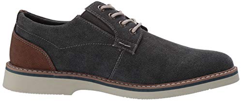 Nunn Bush Men's Barklay Canvas Plain Toe Oxford Lace Up, Gunmetal,11 W US