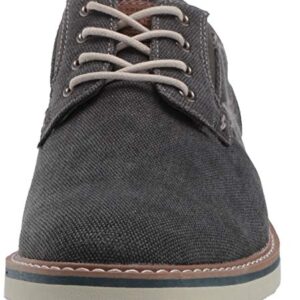 Nunn Bush Men's Barklay Canvas Plain Toe Oxford Lace Up, Gunmetal,11 W US