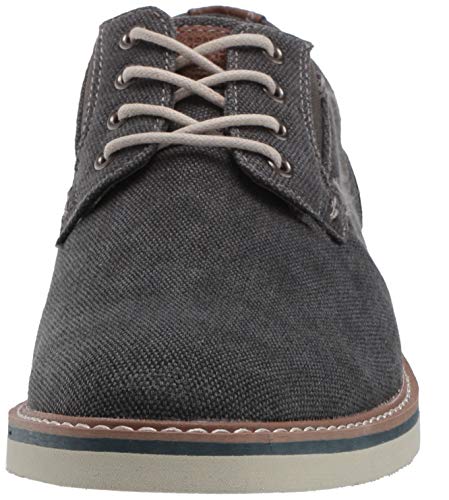 Nunn Bush Men's Barklay Canvas Plain Toe Oxford Lace Up, Gunmetal,11 W US