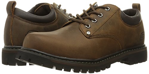 Skechers Men's Tom Cats Utility Shoe, Dark Brown, 11 M US