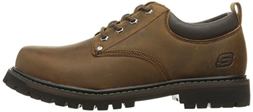 Skechers Men's Tom Cats Utility Shoe, Dark Brown, 11 M US