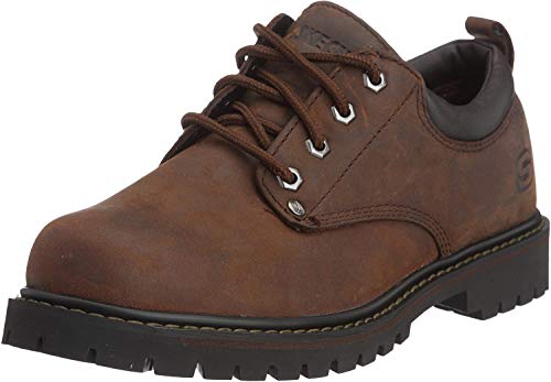 Skechers Men's Tom Cats Utility Shoe, Dark Brown, 11 M US