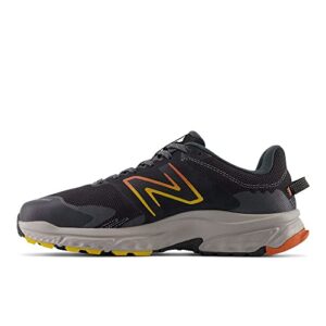 New Balance Men's Fresh Foam 510 V6 Trail Running Shoe, Black/Shadow Grey/Cayenne, 10