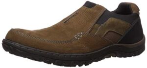 nunn bush men's quest slip on rugged casual loafer, tan multi, 14 medium