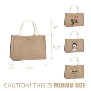 Beach Tote Jute Bags,Shopping,HTV