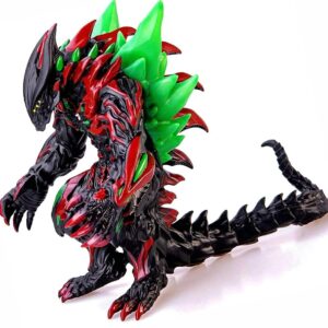 JAYKENIXO Dragon Figure King of The Monsters, 13,5 inch from Head - to - Tail, 8 inch Tall, Movable Joints Action Movie Series Soft Vinyl, Carry Bag