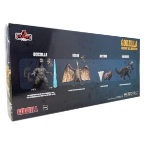 MEZCO TOYS 5 Points XL Godzilla Destroy All Monsters RD1 Box Set