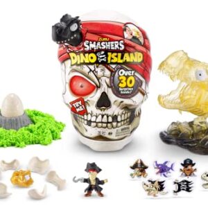 ZURU Smashers Dino Island Giant T-Rex Skull with 30+ Surprises and Mini Eggs, Dinosaur Discovery Toy, Age 5+