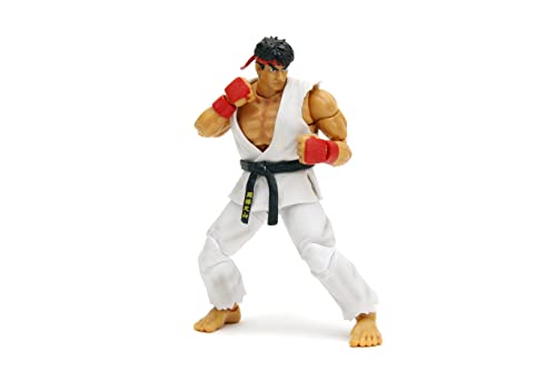 Jada Toys Street Fighter II 6" Ryu Action Figure, Toys for Kids and Adults