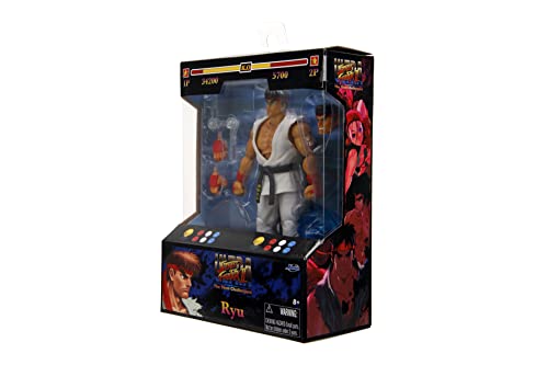 Jada Toys Street Fighter II 6" Ryu Action Figure, Toys for Kids and Adults