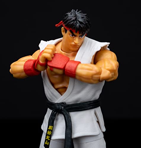 Jada Toys Street Fighter II 6" Ryu Action Figure, Toys for Kids and Adults