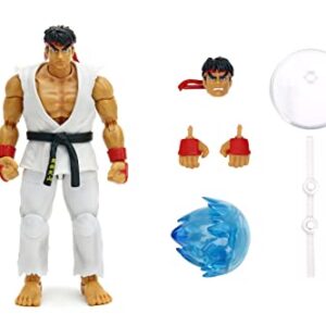 Jada Toys Street Fighter II 6" Ryu Action Figure, Toys for Kids and Adults