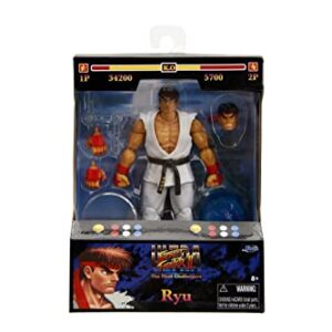 Jada Toys Street Fighter II 6" Ryu Action Figure, Toys for Kids and Adults