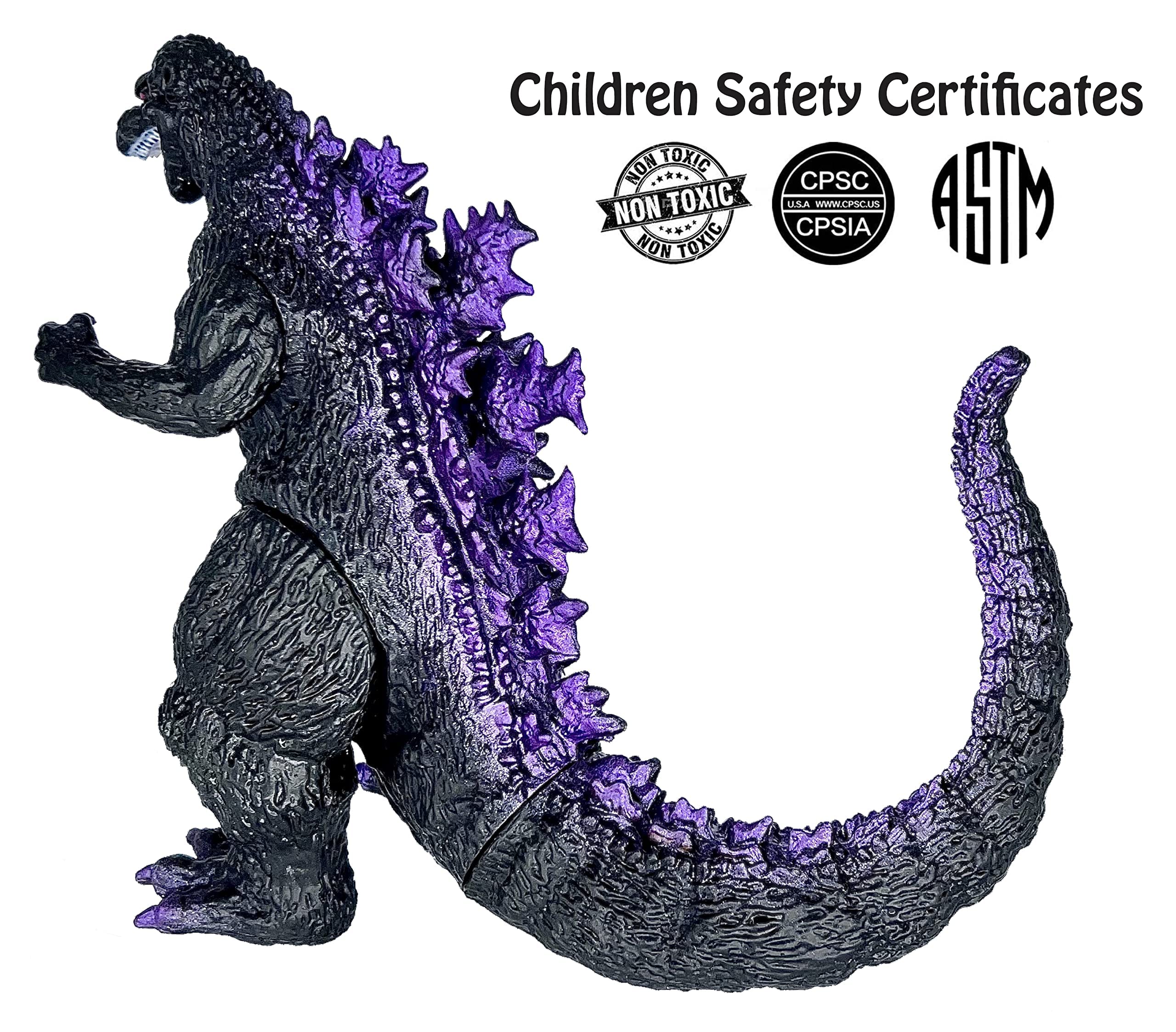 TwCare Classic 1954 65th Anniversary vs Heisei Era Godzilla Toy, Movie Series Movable Joints Action Figures Birthday Gift for Boys and Girls, Travel Bag