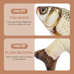 7.8 inch Simulation Fish Plush Toy Soft Fish Decorate Pillow Grass Carp Plush Pillow Stuffed Toy for Home Decoration Kids Pillow Stuffed Animal Toy