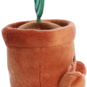 Aurora® Adorable Palm Pals™ Terra Potted Plant™ Stuffed Animal - Pocket-Sized Play - Collectable Fun - Brown 5 Inches