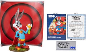 mcfarlane toys - movie maniacs 7" posed - wb100 wave 1 - bugs bunny as superman (looney tunes)