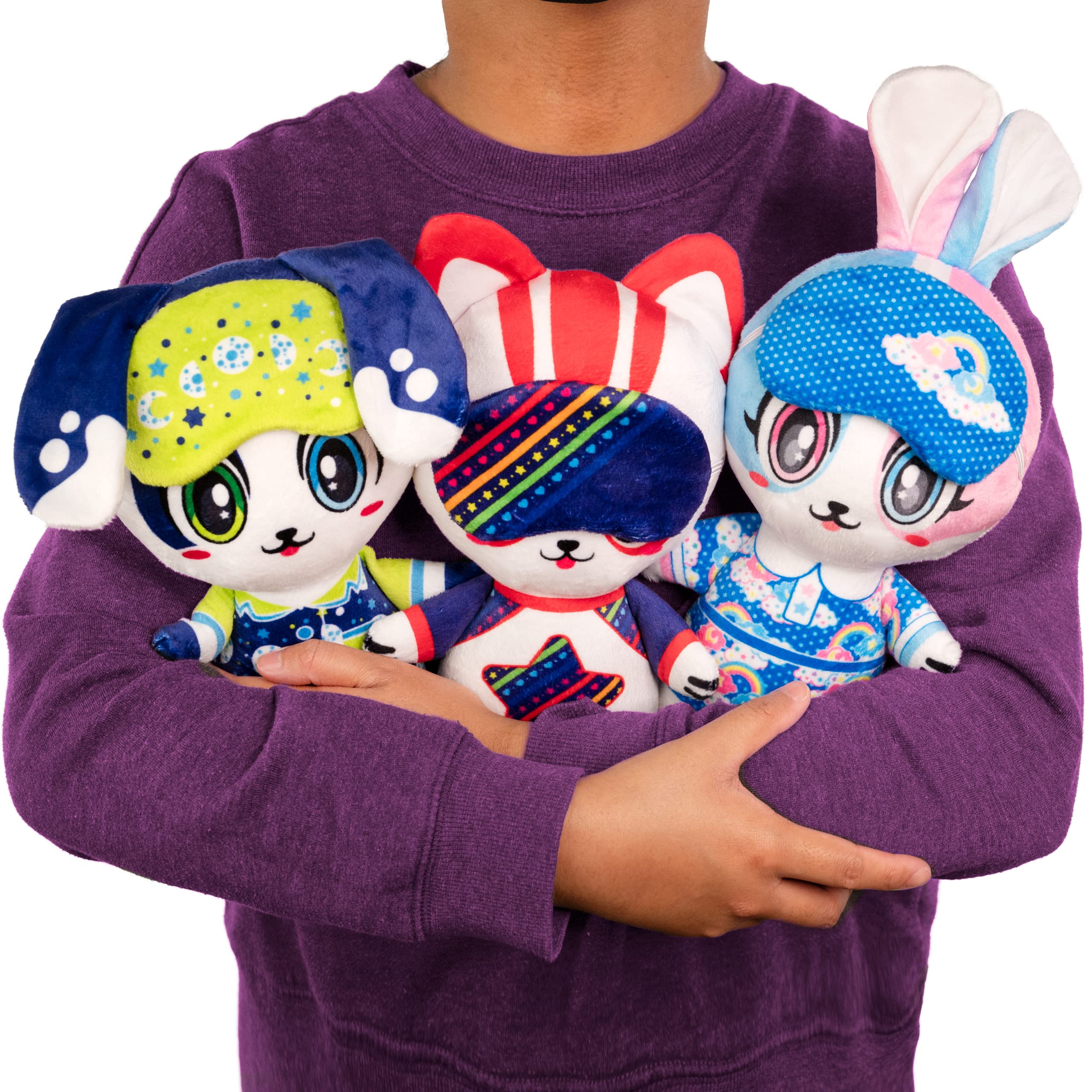 Scentco OMG Snuggle Me! Bedtime Buddies (Pajama Pals series), Non-scented Surprise Collectible 10 inch Plush Toys (Mystery Blind Bag)