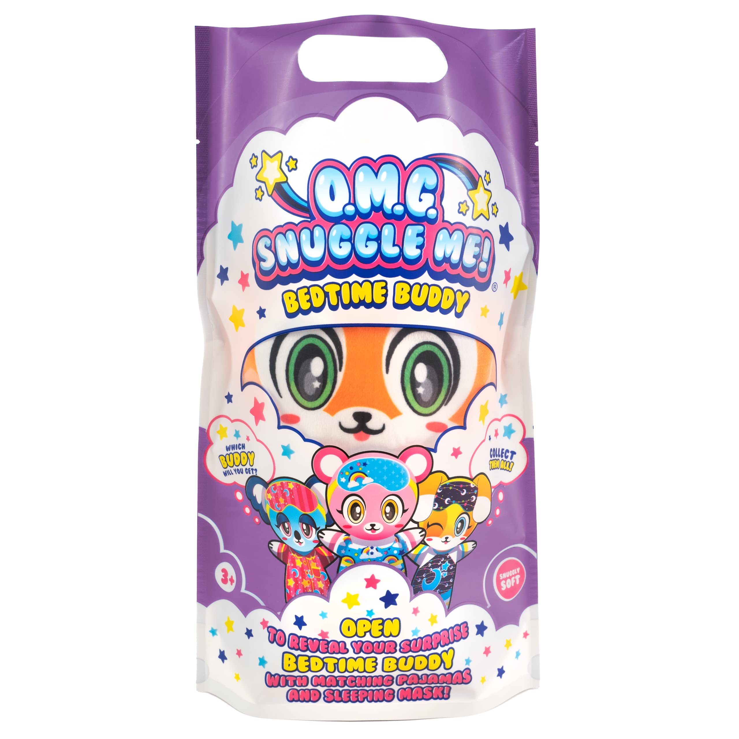 Scentco OMG Snuggle Me! Bedtime Buddies (Pajama Pals series), Non-scented Surprise Collectible 10 inch Plush Toys (Mystery Blind Bag)