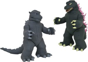 diamond select toys godzilla 1954 & godzilla 1999 vinimate two-pack, multicolor