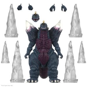 super7 ultimates! toho heisei space godzilla - 8" toho godzilla action figure with accessories classic movie collectibles and retro toys