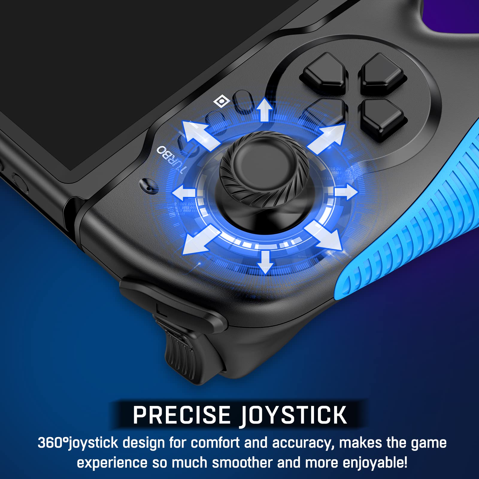 Switch Controllers, Gammeefy Switch Controller One Piece Joy Pad Replacement for Switch Pro Controller, Switch Controllers Remote Suitable for Big Hand Players with Adjustable TURBO Function