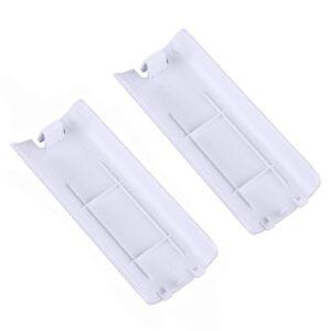 Wii Remote Controller Battery Cover, 2 Pack Back Cover Replacement for Nintendo Wii U Remote – White