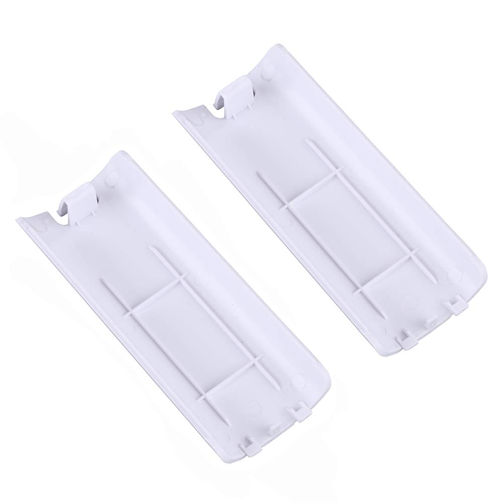 Wii Remote Controller Battery Cover, 2 Pack Back Cover Replacement for Nintendo Wii U Remote – White