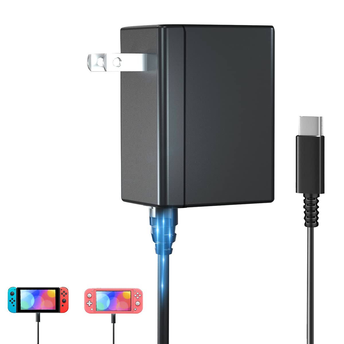 Switch Charger for Nintendo Fast Charger Cable + Portable Switch TV Dock Adapter Deal Bundle Off