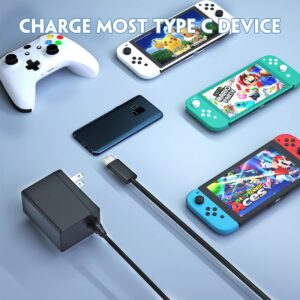 Switch Charger for Nintendo Fast Charger Cable + Portable Switch TV Dock Adapter Deal Bundle Off