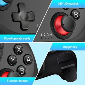 Zakgbxbig Controller for Switch, Wireless Pro Controller for Switch Lite, Controller for Switch Remote Gamepad Joystick, Turbo and Dual Vibration…