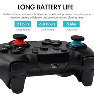 Zakgbxbig Controller for Switch, Wireless Pro Controller for Switch Lite, Controller for Switch Remote Gamepad Joystick, Turbo and Dual Vibration…