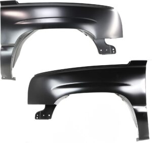 garage-pro fender set compatible with 2003-2004 chevrolet silverado 2500, fits 2003-2006 silverado 1500, usa built vehicle primed steel front driver and passenger side