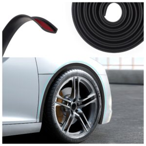 20ftx 1.5" fender flares trim,anti-collision wheel arch trim,rubber fender trim wheel eyebrow protector-universal fender flares for car truck suv