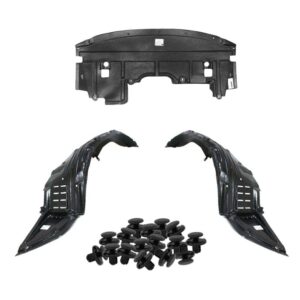 parts n go 2009-2014 maxima fender liner & undercover set with clips front driver & passenger side left right ni1249119 ni1248119 ni1228128 75890ja00e 63843zx70a 63842zx70a